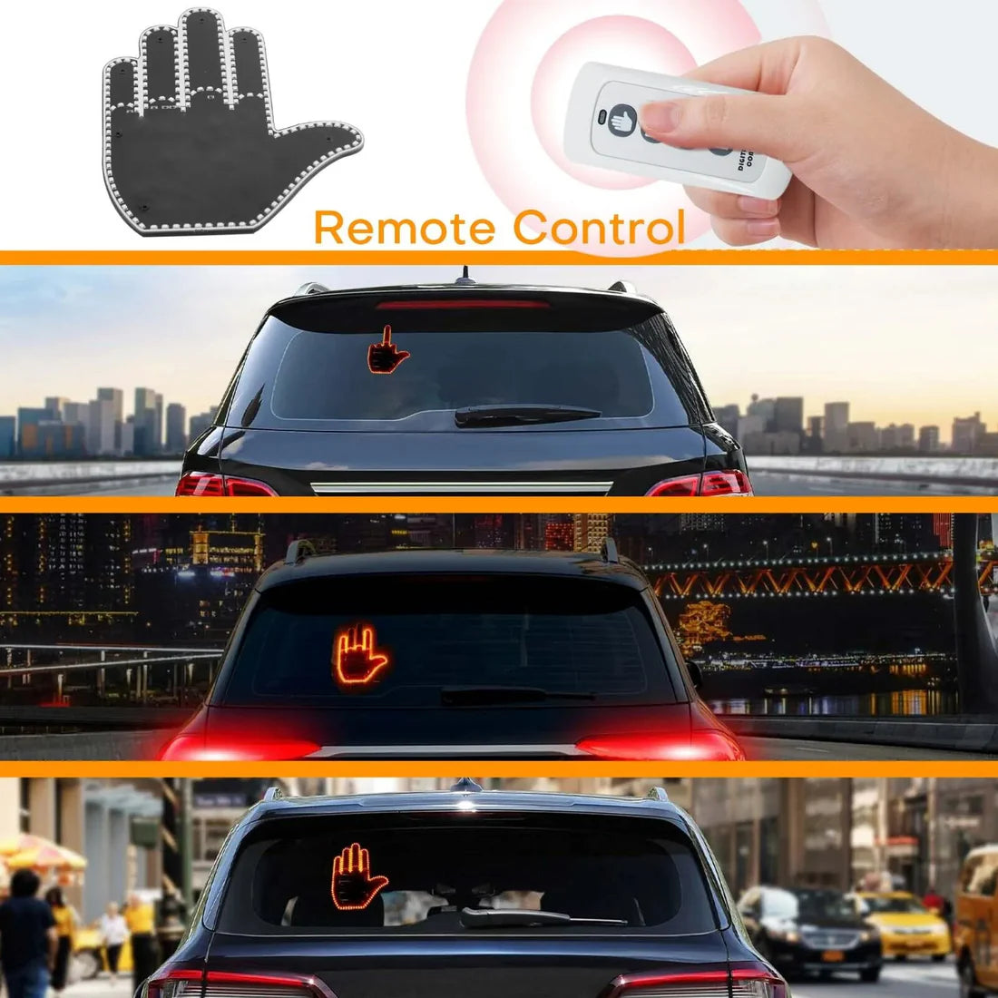 Hand Gesture Car Light – Lila Lavender